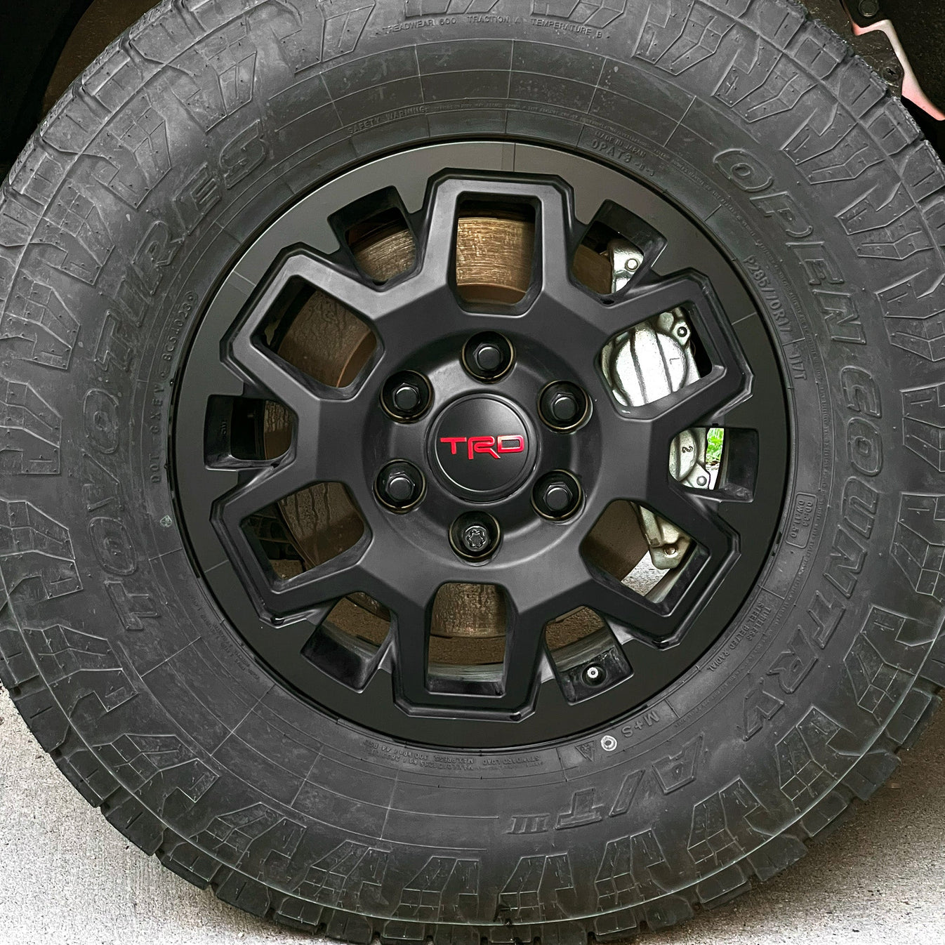 Blackout Wheel Overlays for 2024+ Toyota Tacoma TRD Off-Road 17" Wheel ...