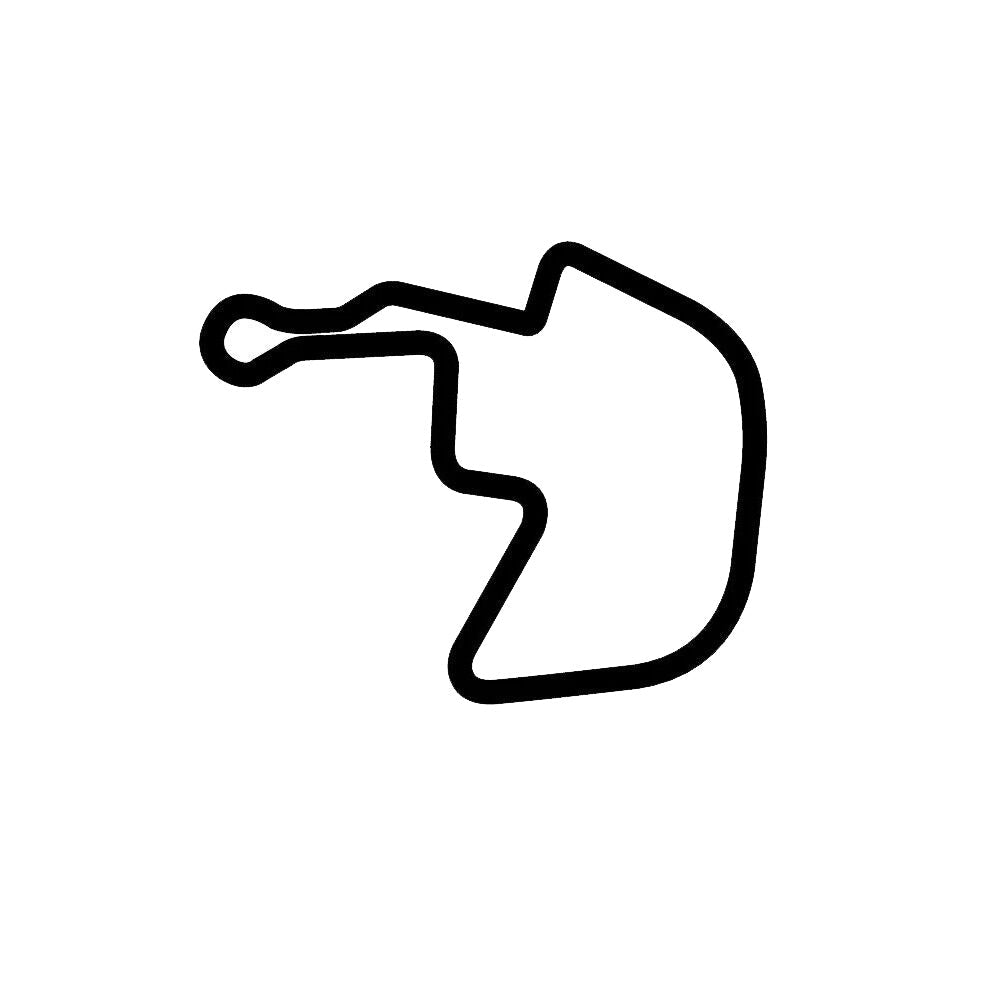 Brainerd International Raceway Track Decal Outline Sticker – Madd Decals