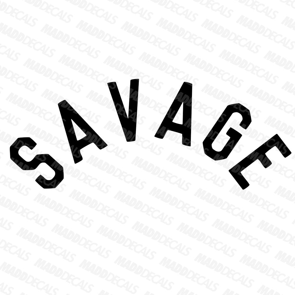 SAVAGE Arc Vinyl Decal – Madd Decals